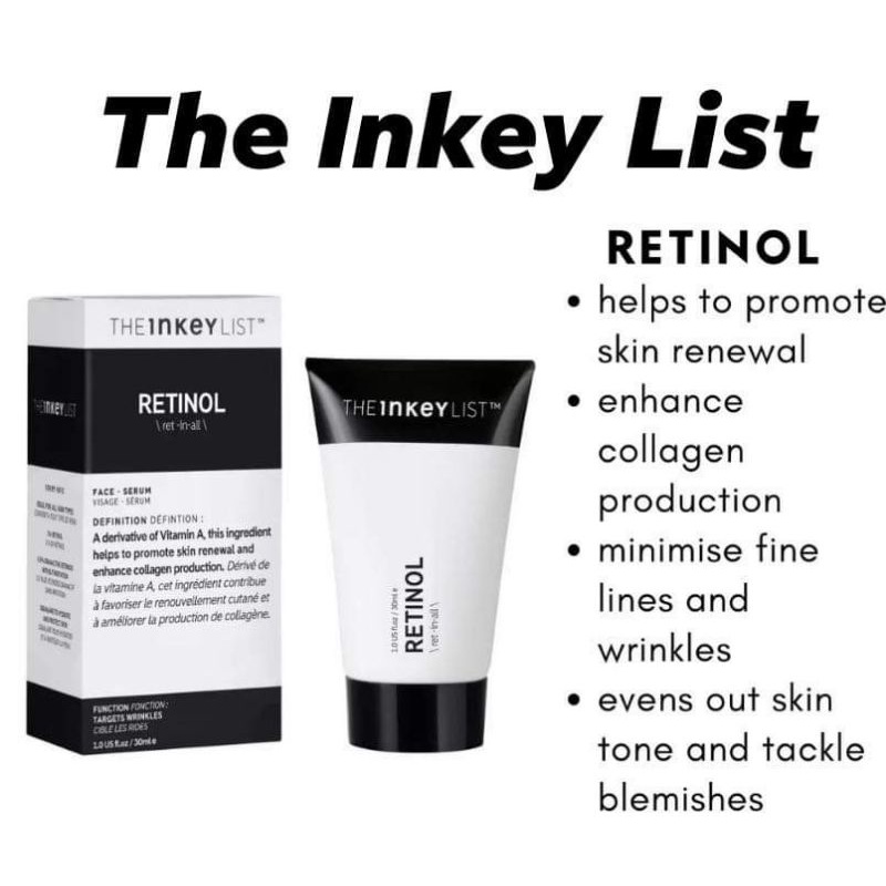 THE INKEY LIST RETINOL SERUM WITH BOX ORIGINAL ONHAND | Shopee Philippines