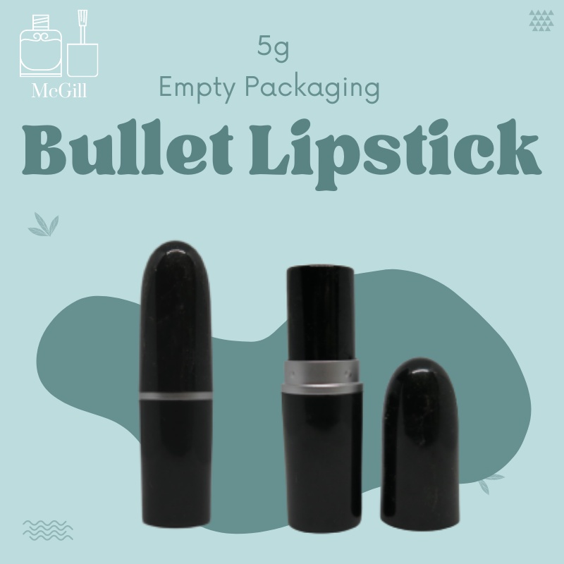 (2pcs) 5g Empty Round Bullet Twist Lipstick Cosmetic Packaging | Shopee ...