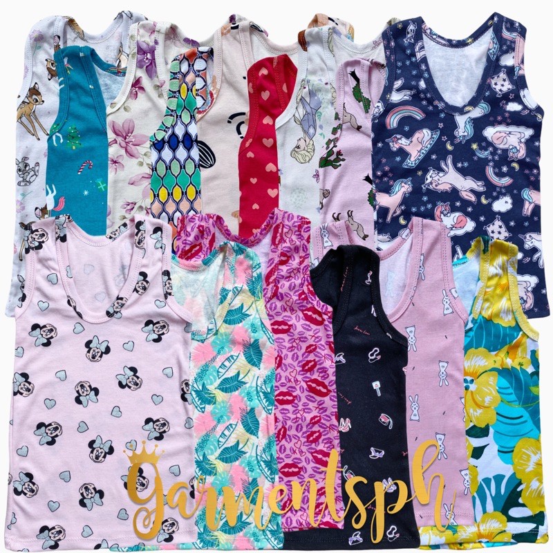 GIRLS KIDS COTTON RACERBACK SANDO (1-3yrs.old) | Shopee Philippines