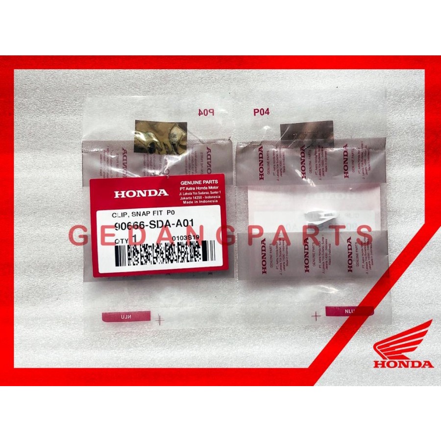 Snap FIT BODY CLIP ALL HONDA MOTORCYCLES ORI 90666-SDA-A01 | Shopee ...