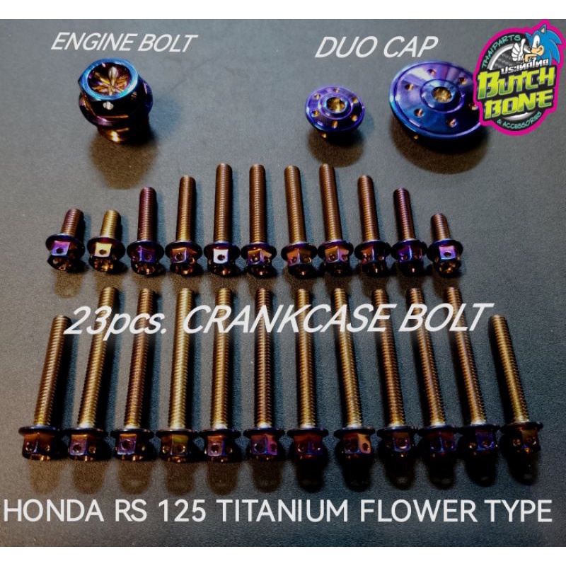 HENG CRANKCASE BOLT-DUO CAP-ENGINE SET WAVE 100/125 HONDA RS 125/150 ...