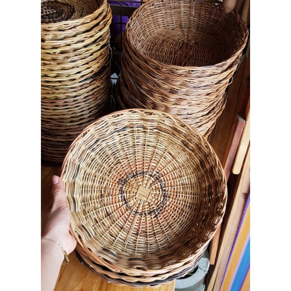 Rattan Nito plate Big Size Lagayan ng prutas 2pcs | Shopee Philippines