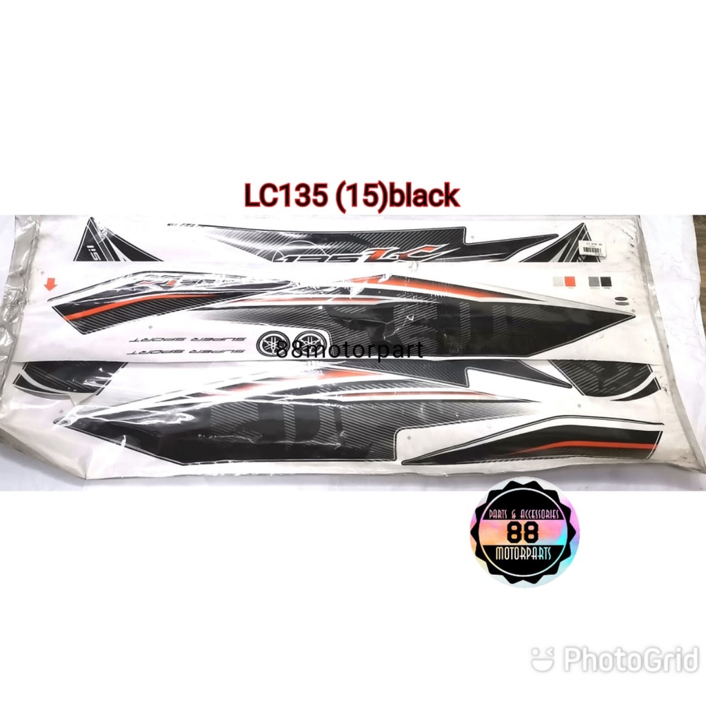 LC135 (15) V2 V3 V4 V5 V6 V7 YAMAHA BODY STICKER black | Shopee Philippines