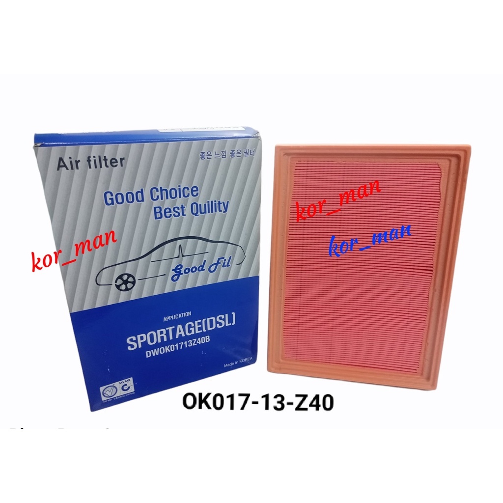 Air Filter Kia Sportage Rv 2.0 1993-1996 0K017-13-Z40B Goodfil Brand ...