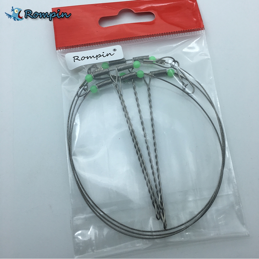 Rompin 2 Pcs Lot Swivel String Fishing Hook Anti-Winding Practical ...