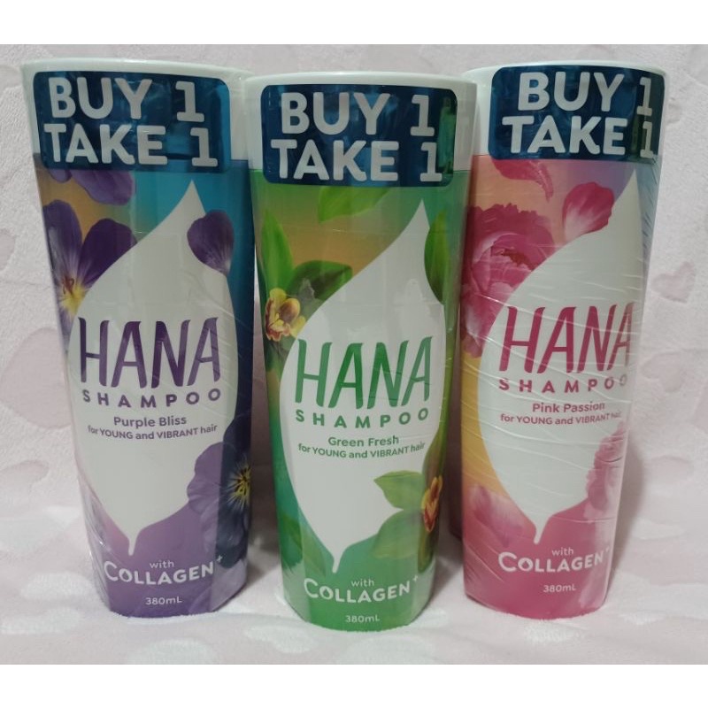 Buy 1 Take 1 HANA Shampoo with Collagen 380ml | Shopee Philippines