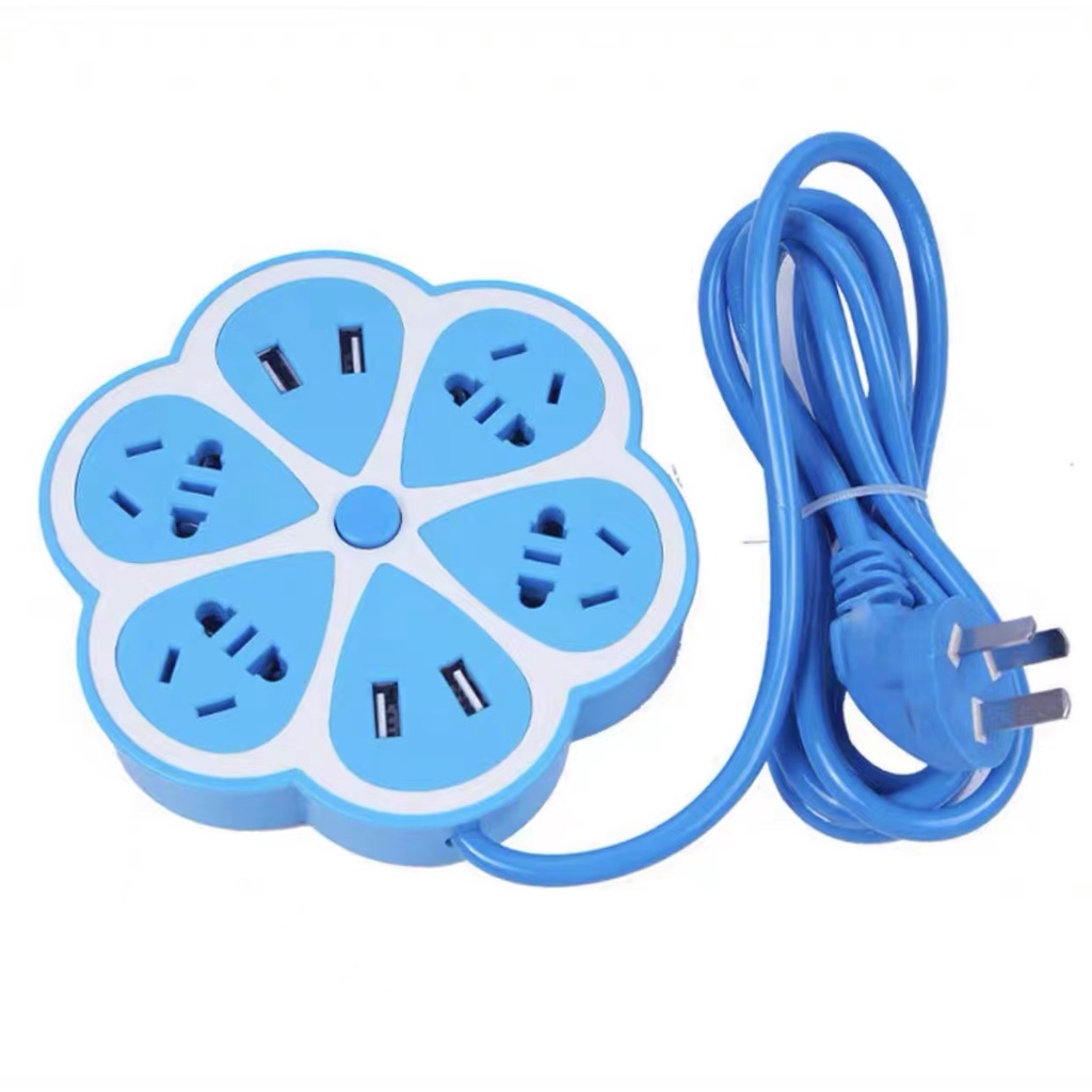 Intelligent Petal Shape Socket USB Power Strip Socket Outlet 4 Port USB ...