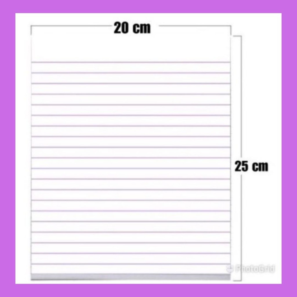 Intermediate Long Pad 80 leaves white paper COD | Shopee Philippines