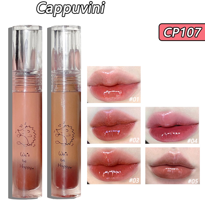 Cappuvini Long-Lasting Makeup-Free Water Glossy Lip Glaze 3G | Shopee ...