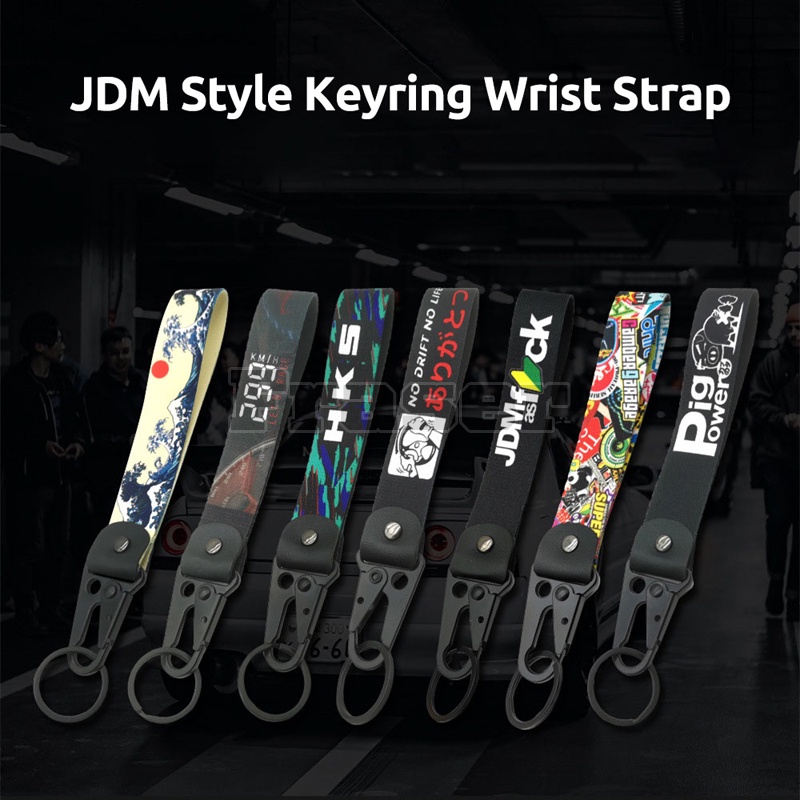[Complete Range]JDM Style Keyring Wrist Strap Sports Car / Moto ...