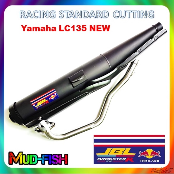 YAMAHA LC135 V2~V7 EXHAUST EKZOS PIPE RACING STANDARD CUTTING STAINLESS ...