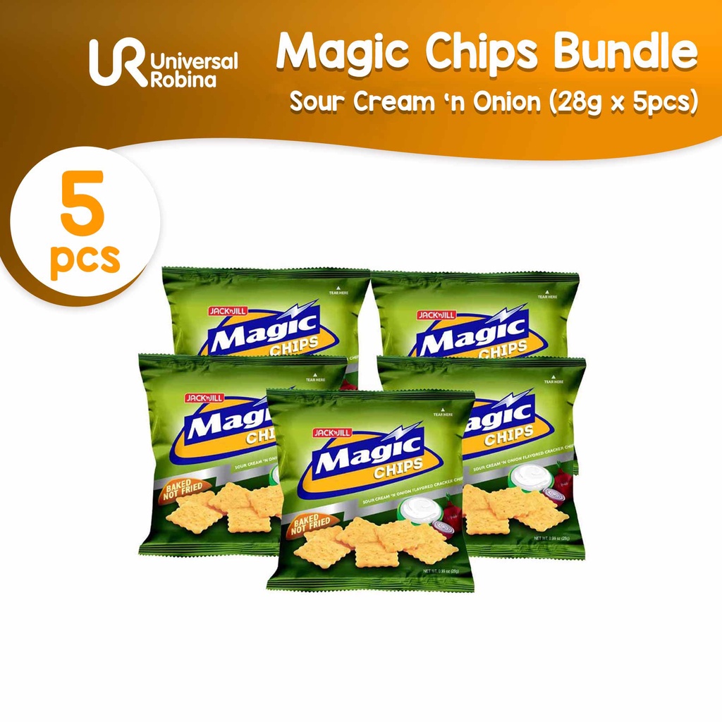 5 x Magic Chips Sour Cream 'N Onion (28g) | Shopee Philippines
