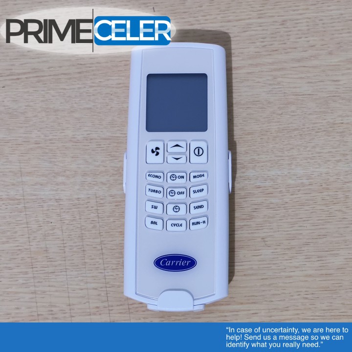Remote Control for Carrier Aircon Unit (Model: WCARG - Window Type ...
