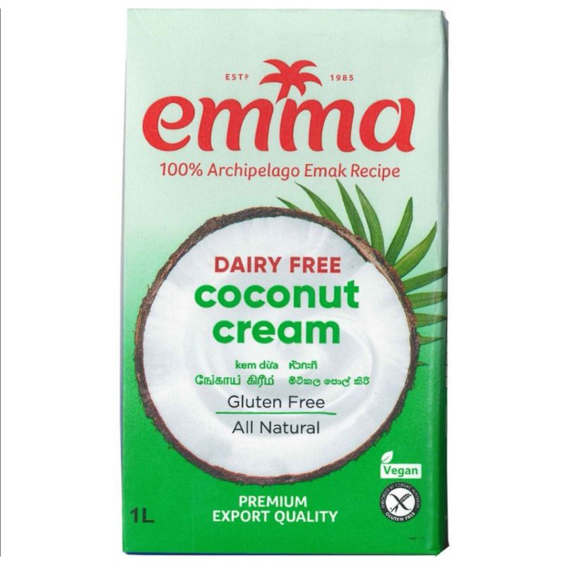 Emma Coconut Milk Cream 1 Liter | Shopee Philippines