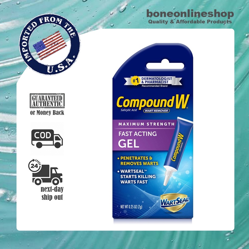 Compound W Maximum Strength Fast Acting Gel Wart Remover, 0.25 oz #1110 ...