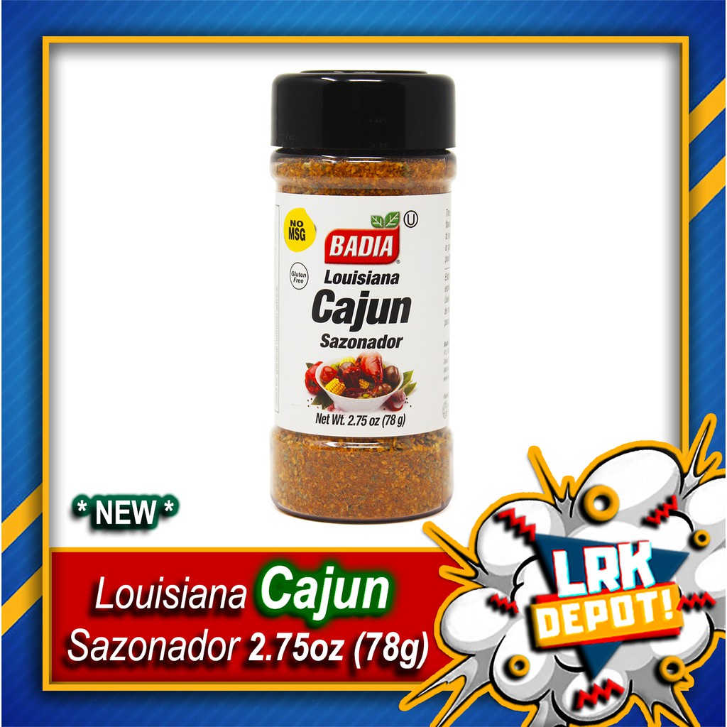 Badia Louisiana Cajun Sazonador 2.75oz / 78g (with Garlic, Onion ...
