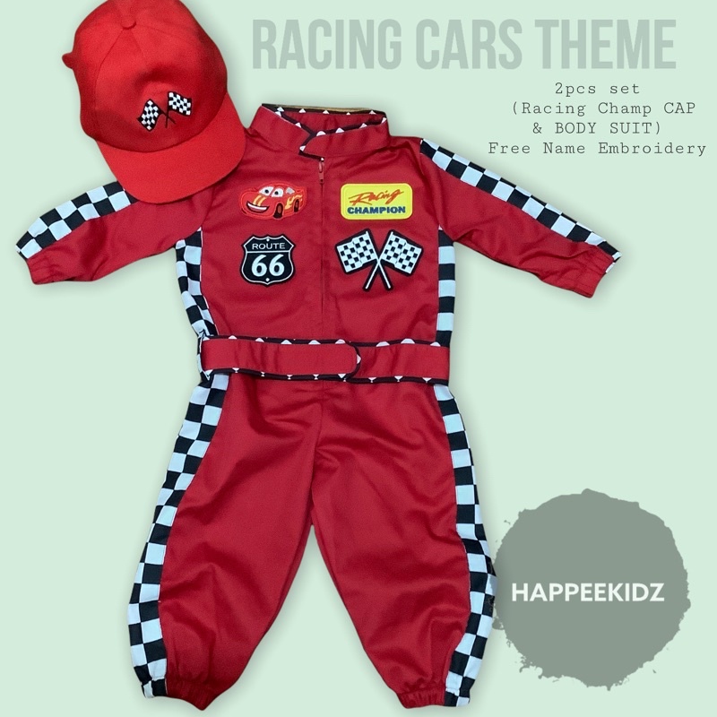 RACING CARS PRETEND COSTUMES FOR KIDS (FULL BODYSUIT) | Shopee Philippines