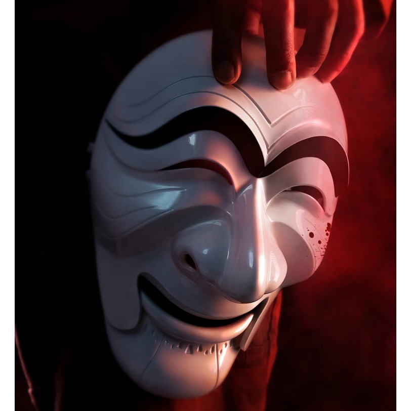 Korean Drama New Style Banknote House Mask Dali Classic Movie Headgear ...