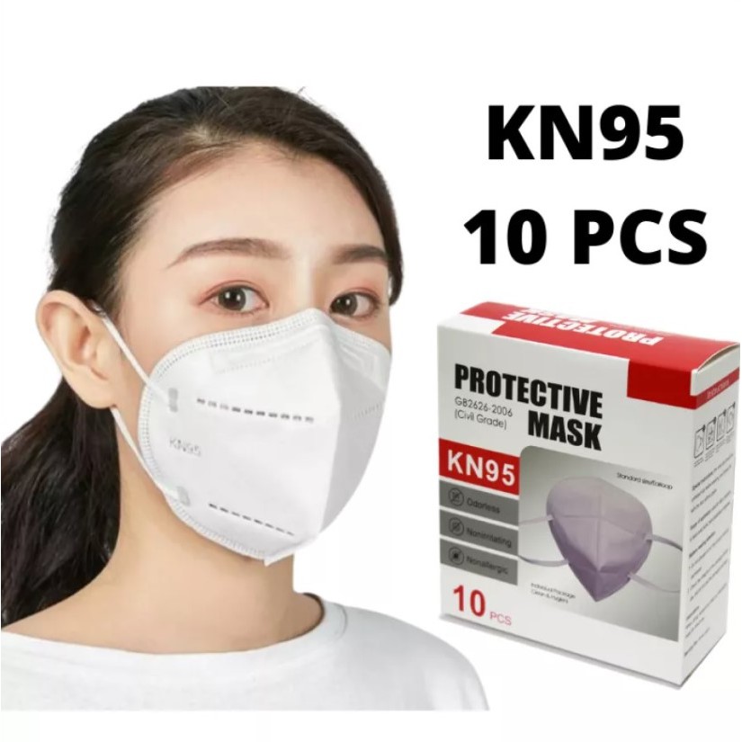 Kn95 mask Color earloop mask Contents 10 + disposable box | Shopee ...