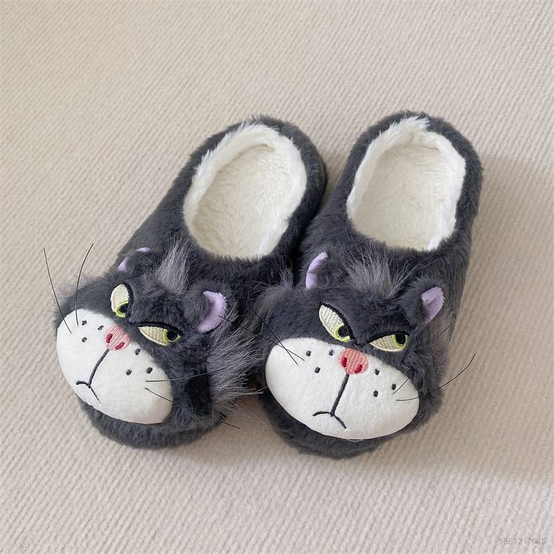 NS3 Lucifer cat disney The Aristocats Household floor cotton slippers ...