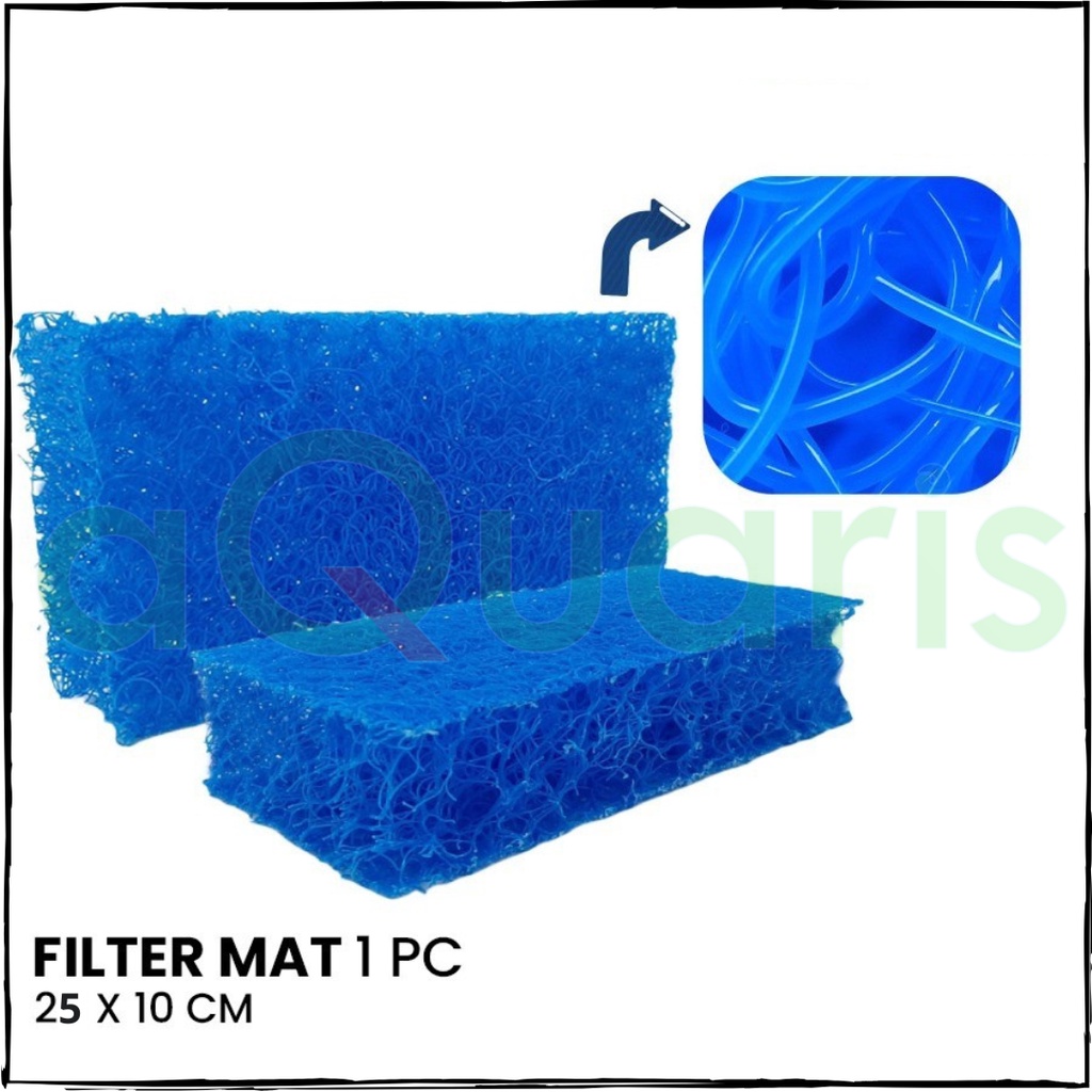 Hi-Density Filter Mat 25x10cm Matt Pool Japmat Blue Filter Media ...