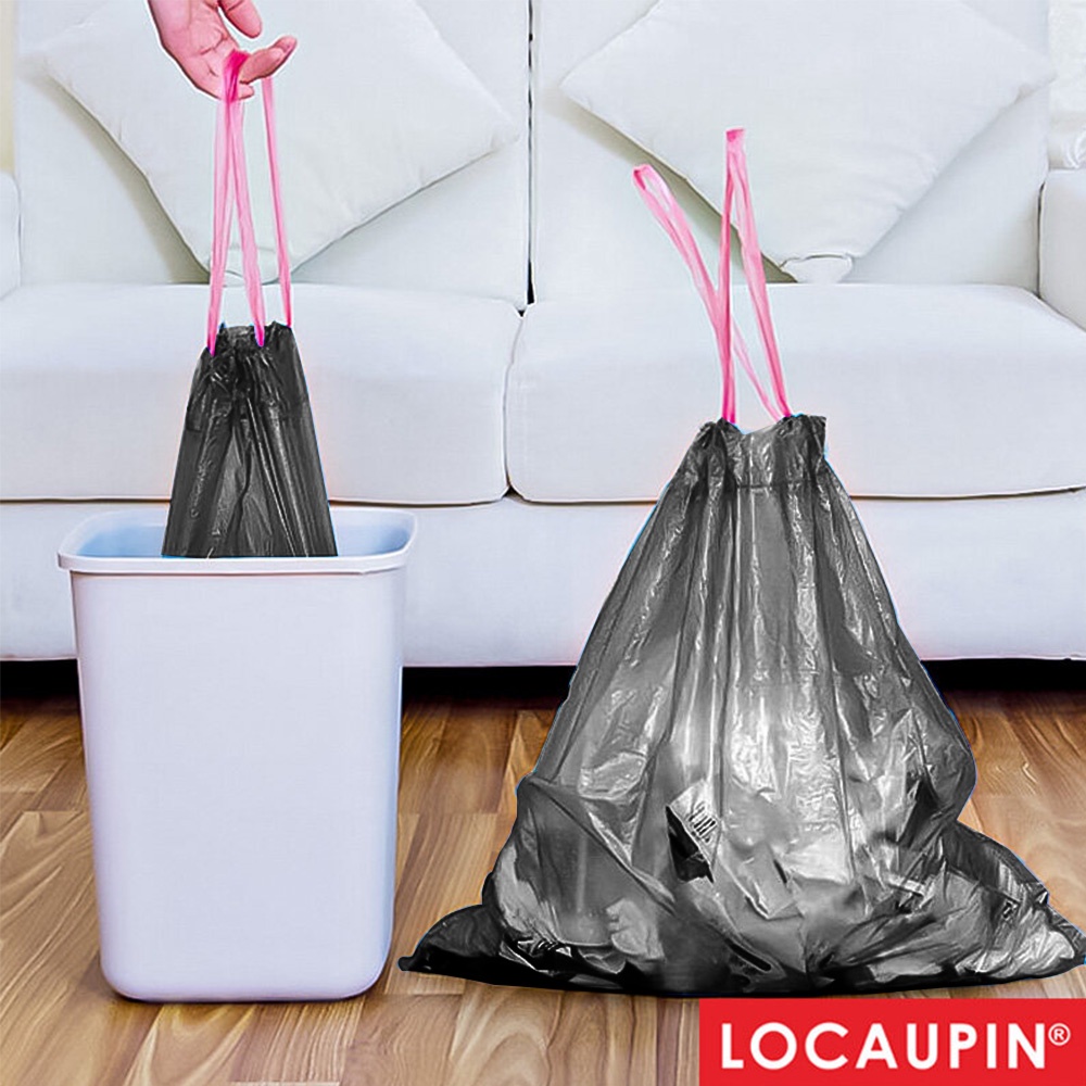 LOCAUPIN 45*50 Plastic Drawstring Trash Bag with Holder Recycling ...