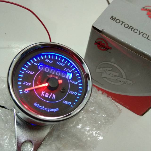Rpm Speedometer Kilometer Analog Needle Led Wilwood Universal motor ...