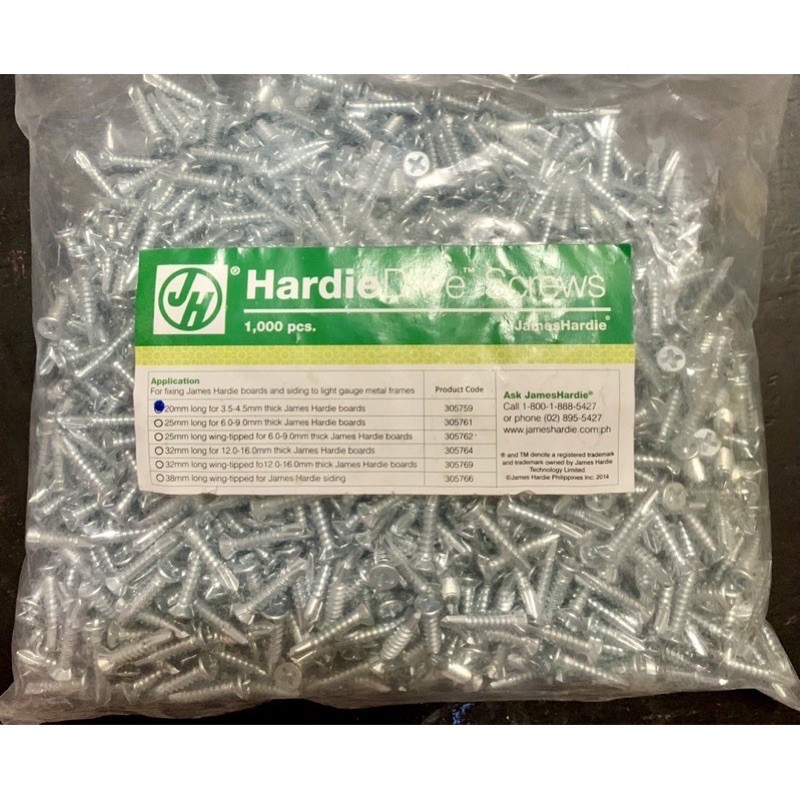 Hardie Drive Screw ( 50pcs) | Shopee Philippines