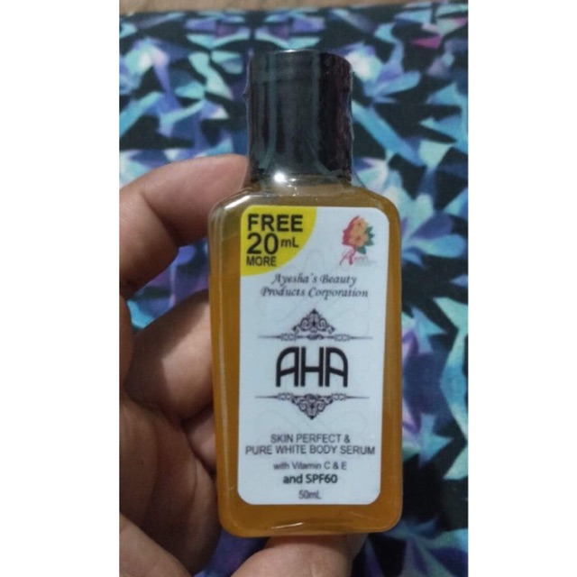 Ayesha beauty product corporation AHA serum spf 60 50ml | Shopee Philippines
