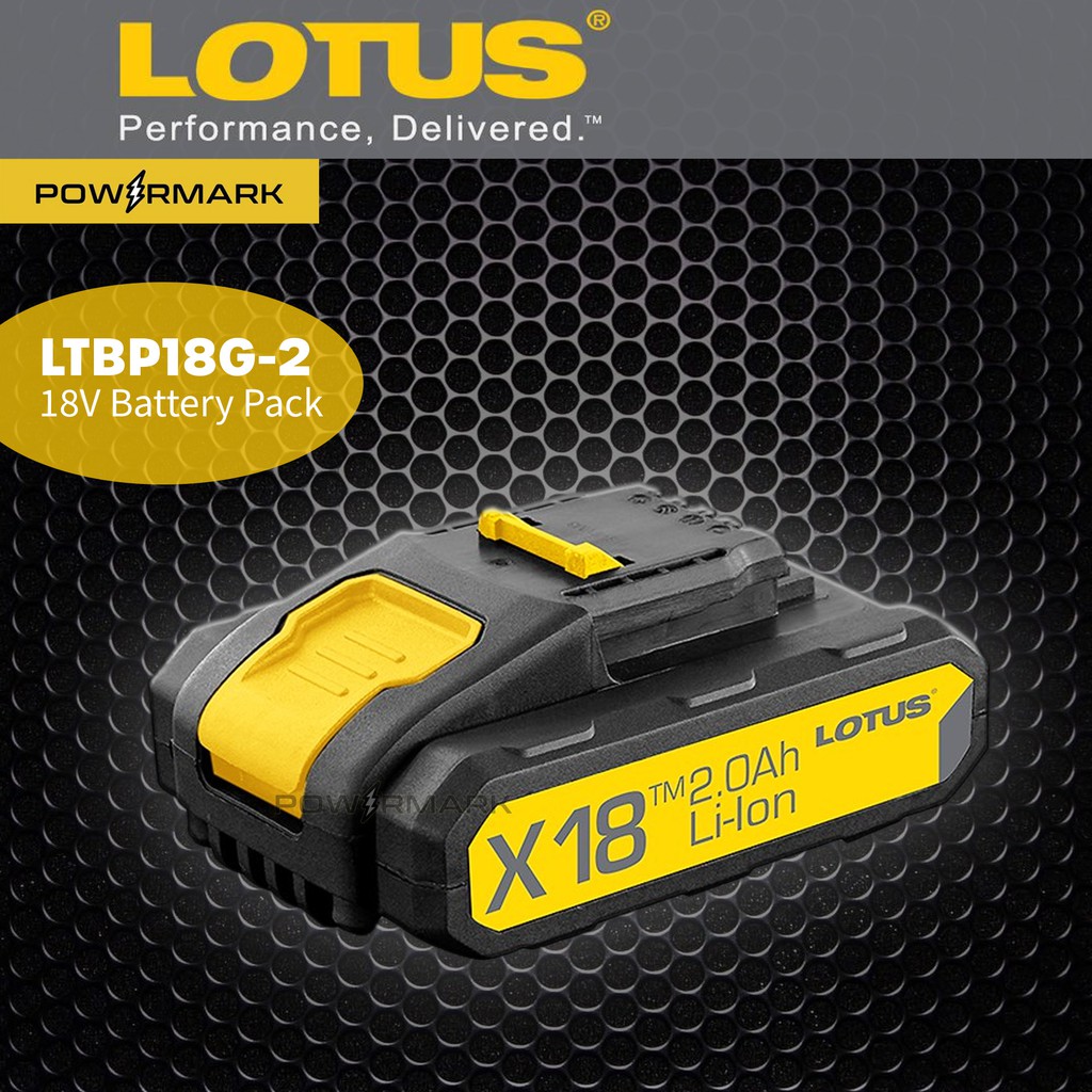 LOTUS LTBP18G-2 Battery Pack 18V 2.0Ah [POWERMARK | LPT] | Shopee ...
