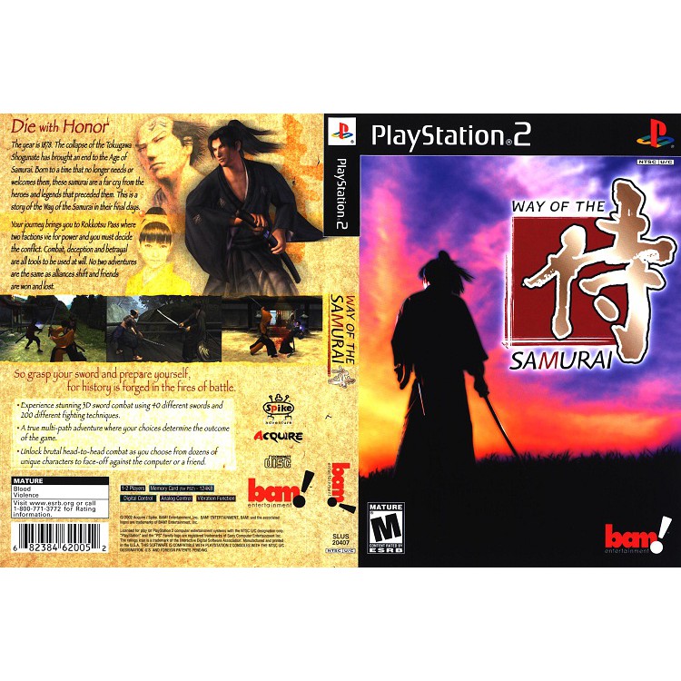 WAY OF THE SAMURAI 1 [PS2 US : CD 1 Disc] | Shopee Philippines