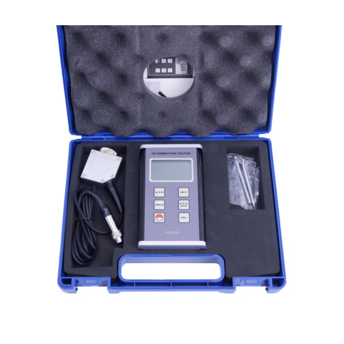Vm 6380 3d Vibration Meter Accelerometer Sensor Vibrometer Vibration Meter Analyzer Vm6380