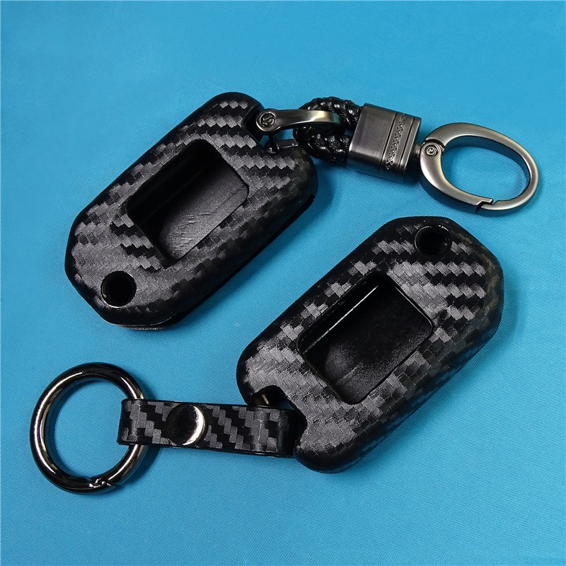 3 Button Leather Car Key Fob Pocket Cover Case For Honda Civic CR-V HR ...