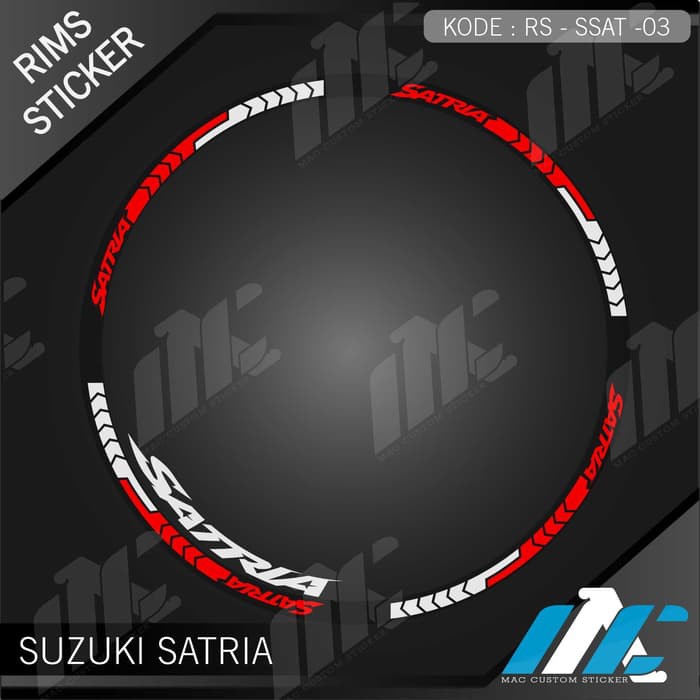 Rs SSAT 03 - SUZUKI SATRIA VELG LIST - SATRIA VELG LIST STICKER ...