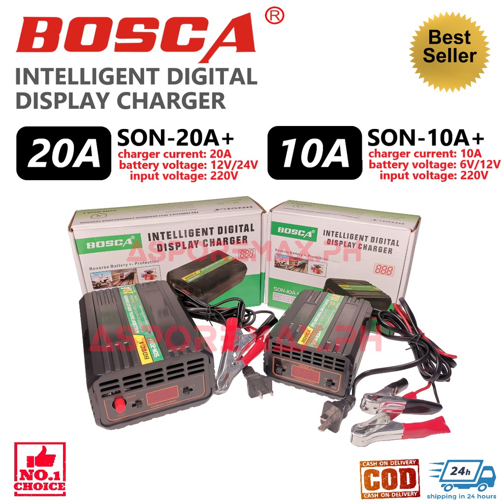 BOSCA Intelligent Digital Display Charger New Model SON-20A+ AND SON ...