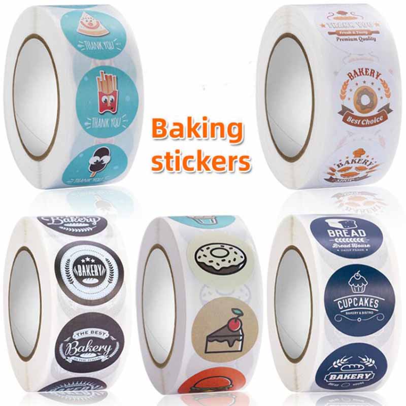 500pcs Cake /Food Bakery Paper Stickers Kawaii Paper Stickers For Water ...