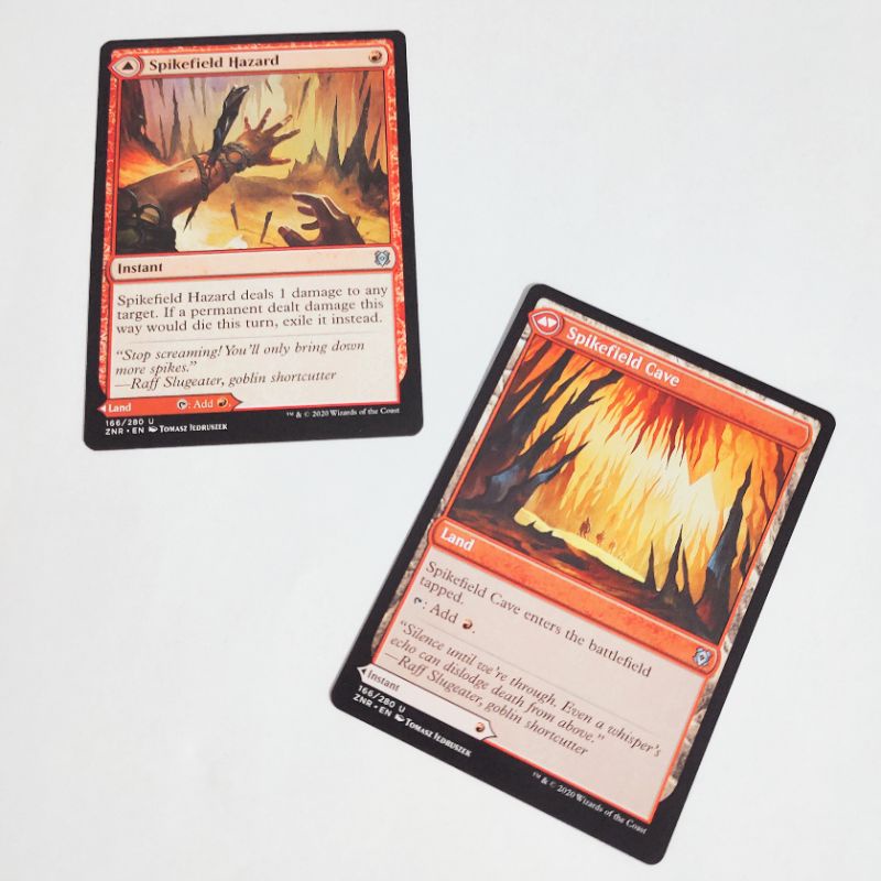 MTG Card SPIKEDFIELD HAZARD // SPIKEFIELD CAVE Magic the Gathering ...