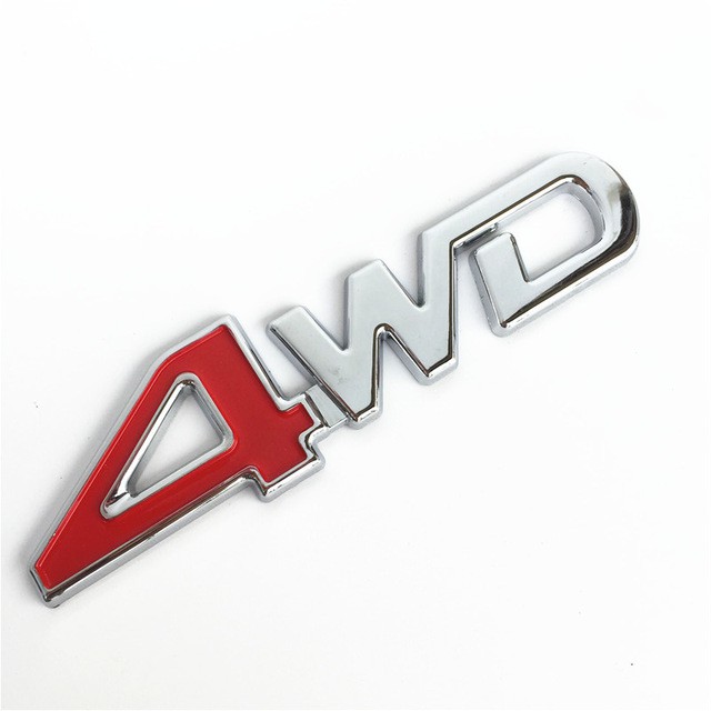 3D Metal Emblem 4WD NEW Rear Badge Sticker For 4x4 Cars Universal ...