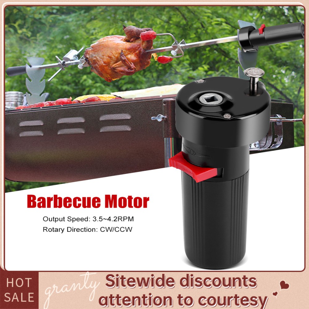 【Hot sale】Granty BBQ Rotisserie Rotator Black Motor Stainless Steel ...