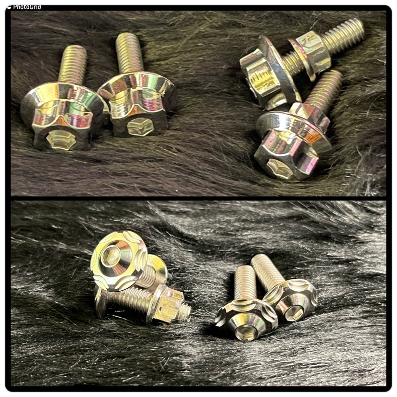 CNC Plate Number Bolt (Flat/Big head) Set 6x20 **SOLD PER SET ...