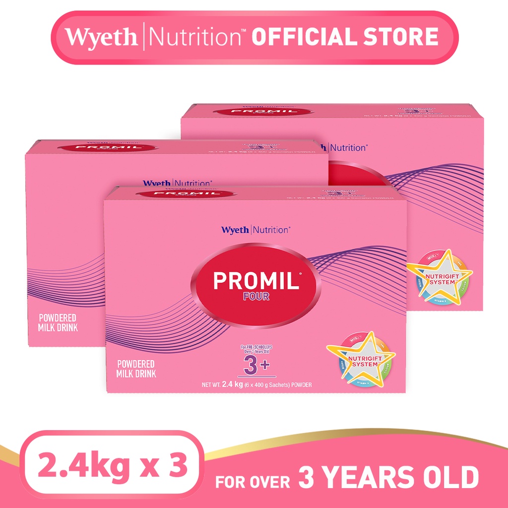 PROMIL FOUR Powdered Milk Drink for Over 3 Years Old 7.2kg (2.4kg ...