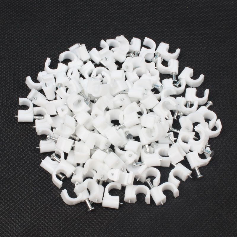 round steel nail cable clamps for Ethernet LAN cable wall nail holder | Shopee Philippines