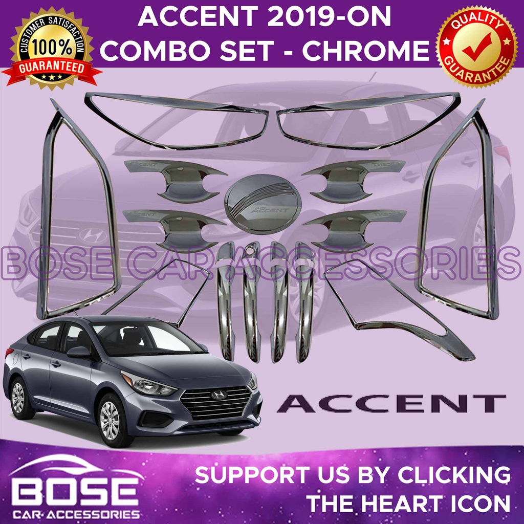 Hyundai Accent Garnish Cover Set Chrome 2019 2020 2021 2022 Accent ...