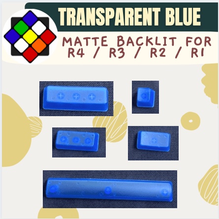 Transparent Blue ABS Keycaps Mechanical keyboard Matte Backlit For R4 ...