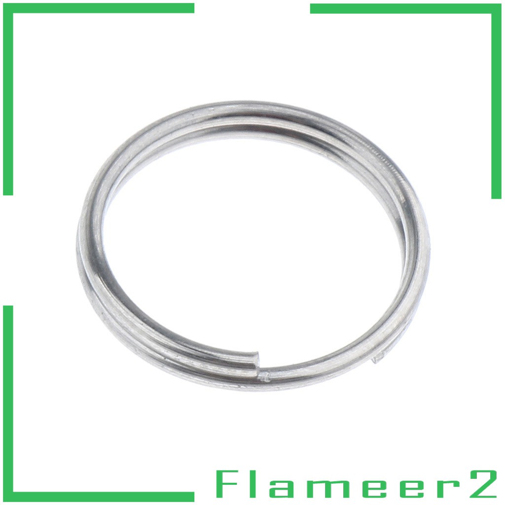 [FLAMEER2] Heavy Duty Titanium Split Key Keychain Key Holder Keyring ...