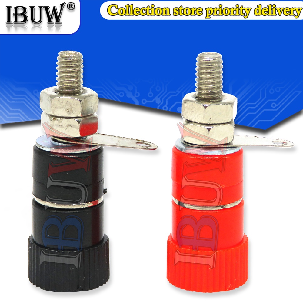 10PCS Terminal Blocks JS-910B JS-919 4mm Amplifier Terminal Connector ...