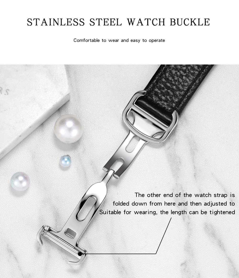 Sanda Rectangular Wrist Watches for Women Silver Case Ladies Watches ...