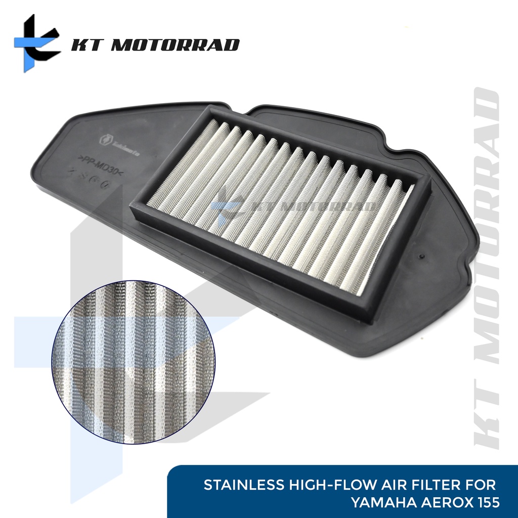 KT Air Filter Stainless Washable Yamaha Aerox V1 | Shopee Philippines