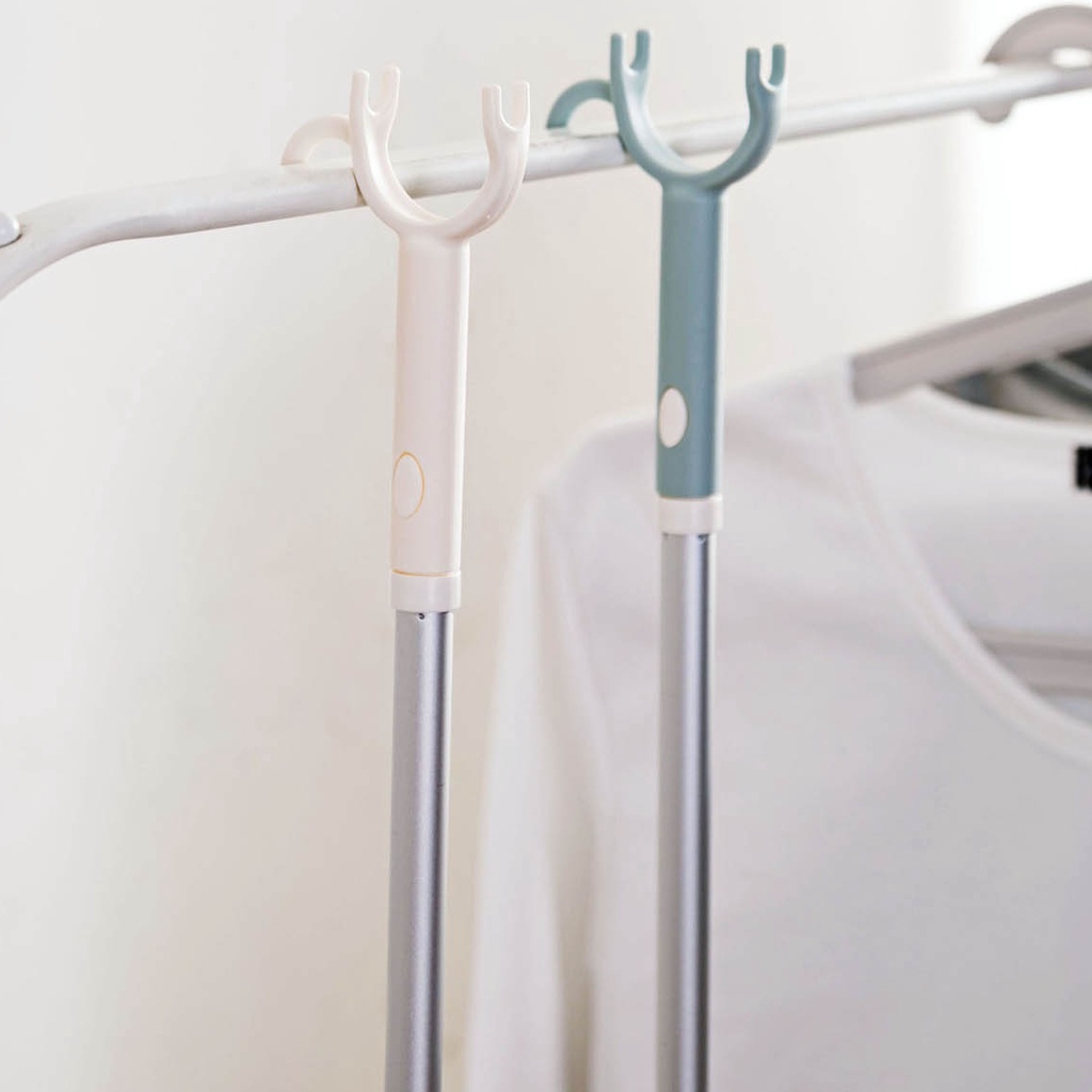 Household Retractable and Detachable Plug Clothes Drying Pole Flexible ...