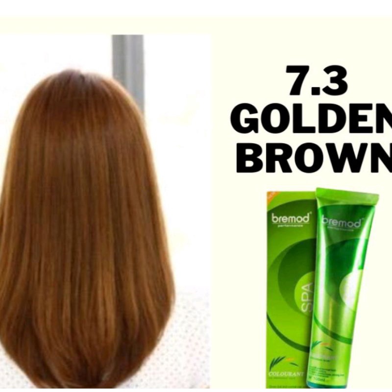 Bremod hair color (7.3 golden brown with oxidizing) | Shopee Philippines
